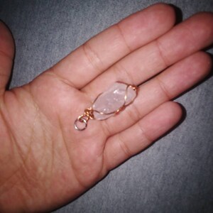 Raw Natural Crystal key chains/pet collar charms you choose