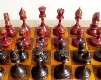 Antique chess set | Etsy