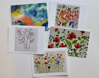 Art Postcard Set of 10 Art Postcards Original Paintings
