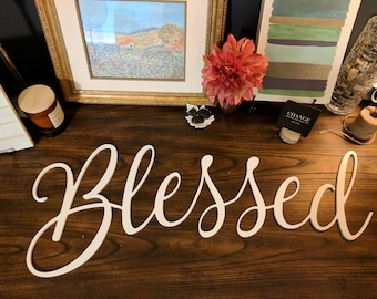 Blessed sign | Etsy