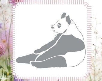 Panda stencil | Etsy