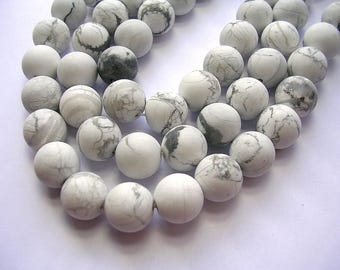 White stone beads | Etsy