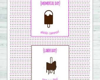 Ice cream card | Etsy