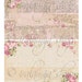 VINTAGE SCRIPT Collage Digital Images printable download