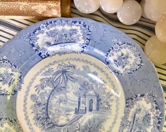 Blue transferware | Etsy