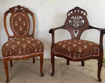 Antique wood chair | Etsy