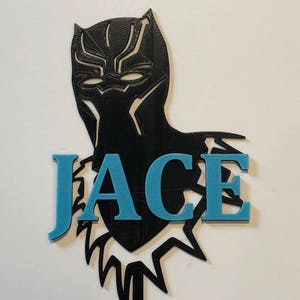 Panther cake topper | Etsy