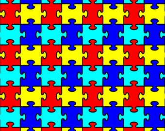 Autism pattern htv | Etsy
