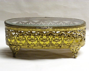 Metal trinket box | Etsy