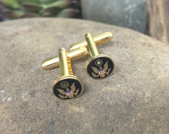 Army cufflinks | Etsy