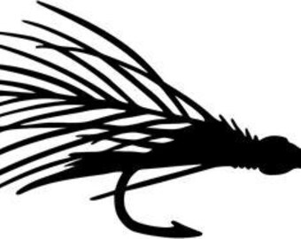 Fishing pole decal | Etsy