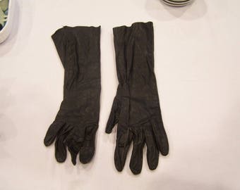 Leather opera gloves | Etsy