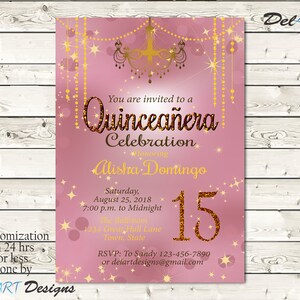 Sweet 15 invitation | Etsy