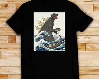 Godzilla t shirt | Etsy