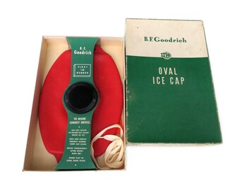 Vintage Davol Ice Cap Bag W/ Box Rubber Moulded 402 Medical