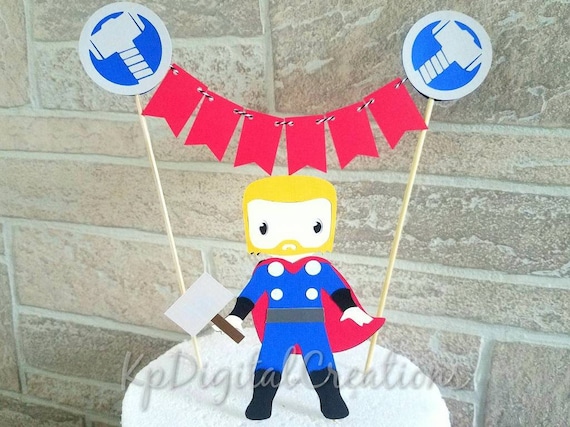 Thor cake topper Avengers cake topper Thor birthday party