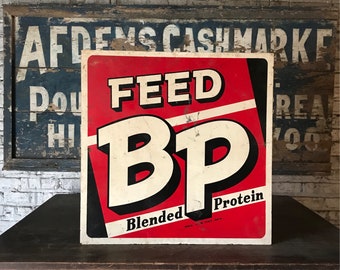 Vintage feed sign | Etsy