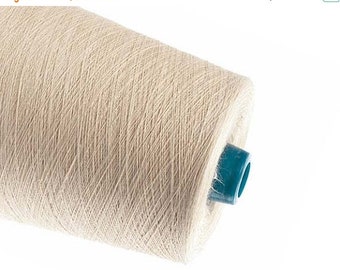 Organic Natural Flax Linen Yarn Thread on cone 2 ply / 3 ply