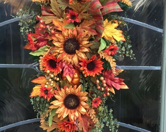 Sunflower swag | Etsy