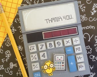 Math thank you card | Etsy