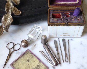 Antique sewing kit | Etsy