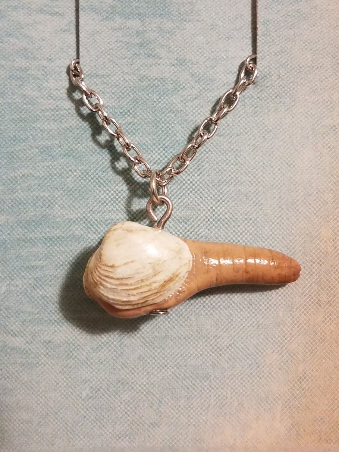 Geoduck Clam Necklace Gooey Duck Gooeyduck King Clam