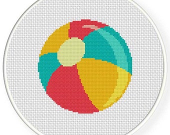 Beach cross stitch | Etsy