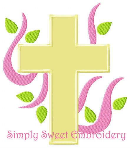 Cross 2 Machine Embroidery Applique Design