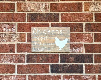 Chicken poop sign | Etsy
