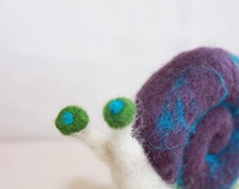 Needle felted snail | Etsy