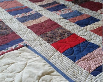 Us navy quilt | Etsy