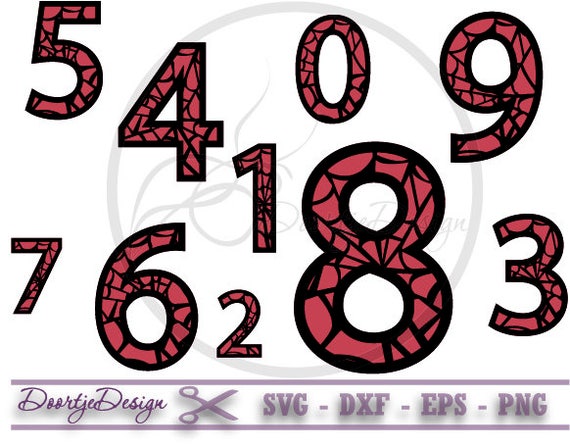 Font Numbers SVG Spiderman Numbers set svg files for