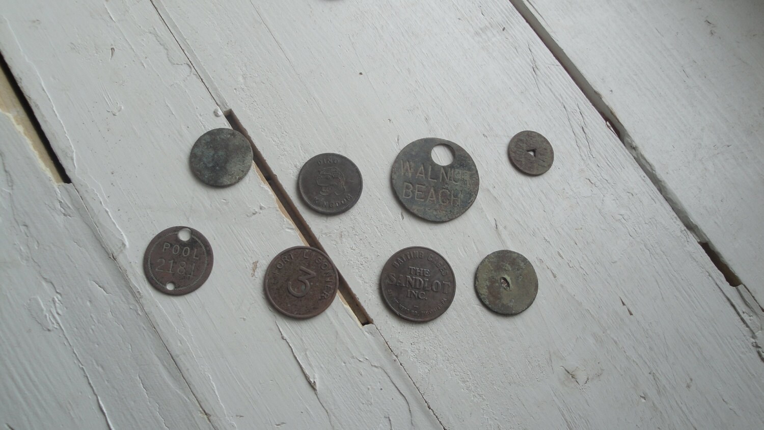 Vintage Token Coins Copper Brass