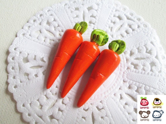 Miniature Ceramic Carrot ceramic vegetables carrot fruit