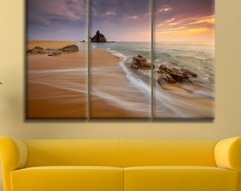 Beach canvas art | Etsy