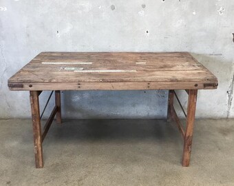 Wood folding table | Etsy