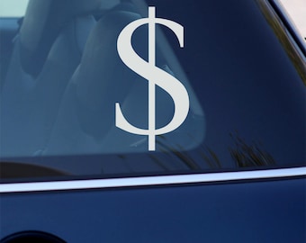 Dollar sign decals | Etsy