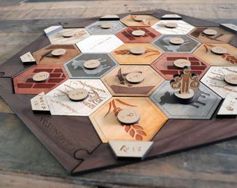 Wooden catan board | Etsy