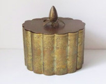 Vintage brass box | Etsy