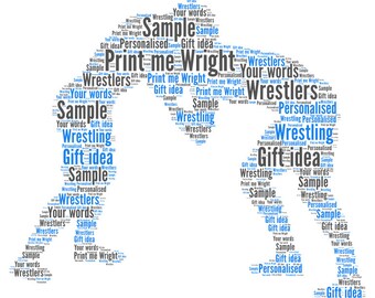 Wrestling art | Etsy