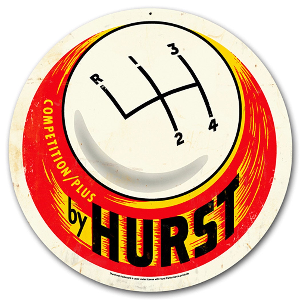 Hurst Competition Plus Floor Shift Vintage Metal Sign