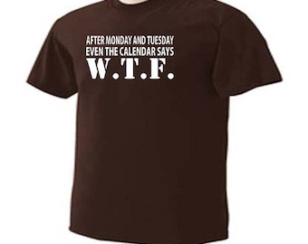 Calendar says wtf | Etsy