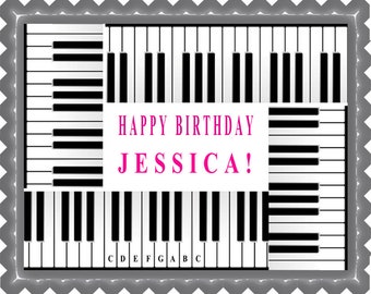 Piano cake topper | Etsy