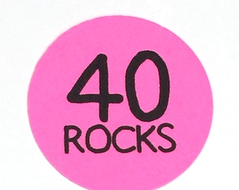 Forty the Ultimate F Word 40th Birthday Cupcake Toppers