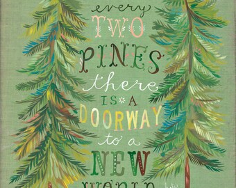 Forest painting | Etsy