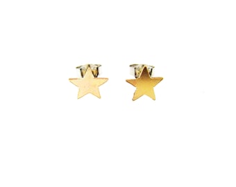Gold star earrings | Etsy