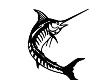 Sailfish decal | Etsy