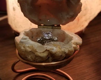 Geode ring box | Etsy