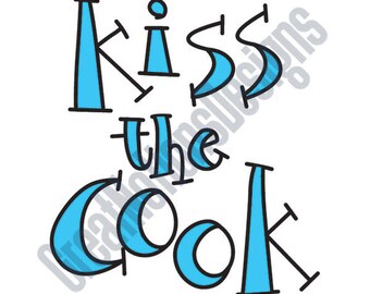 Kiss the cook svg | Etsy