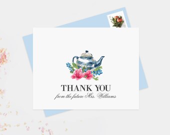 Tea thank you card | Etsy